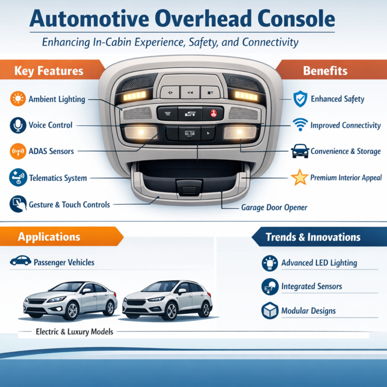Automotive Overhead Console: Enhancing In-Cabin Experience, Safety, and ...